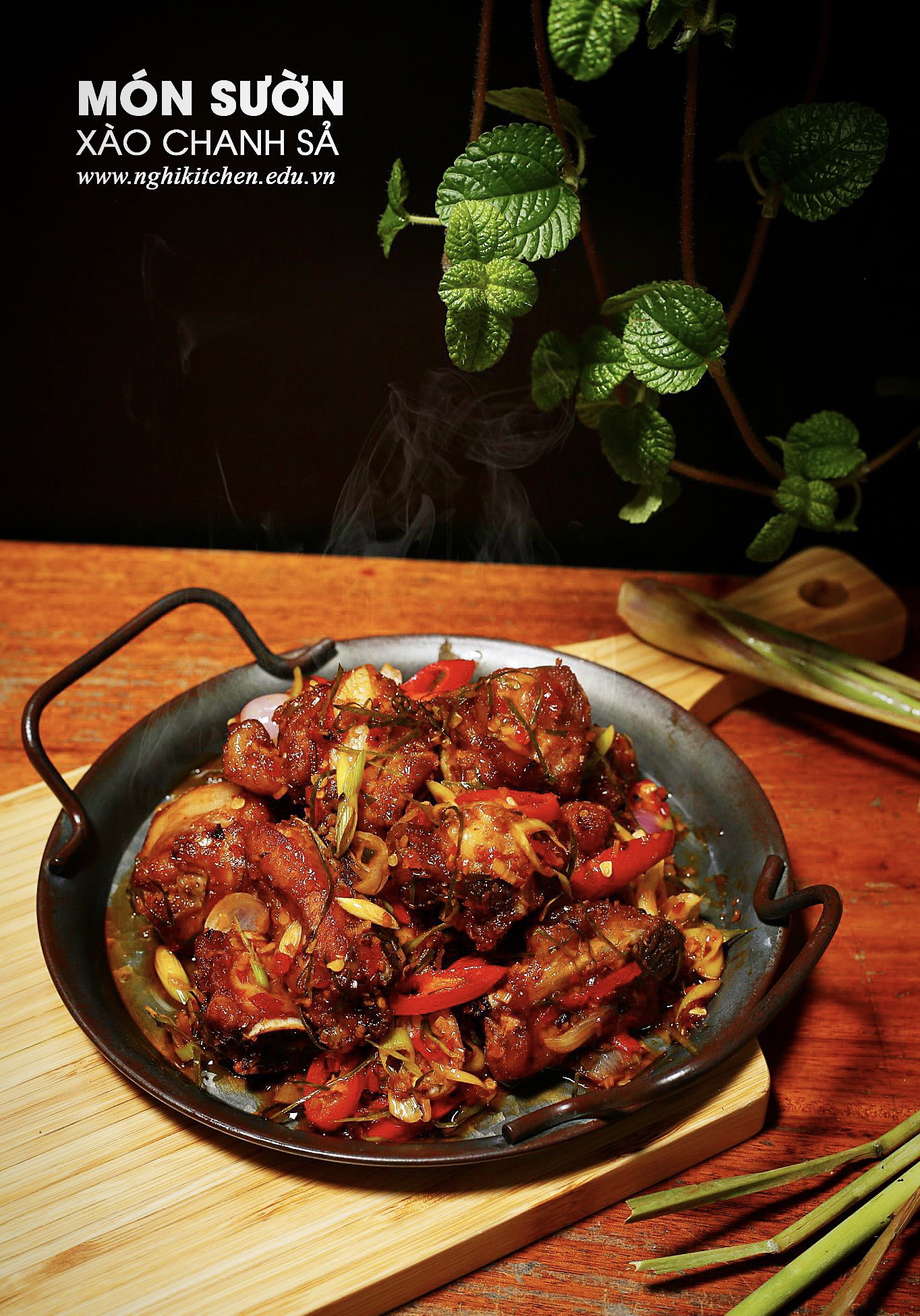 KHOÁ HỌC MÓN SƯỜN XÀO CHANH SẢ - Nghị Kitchen