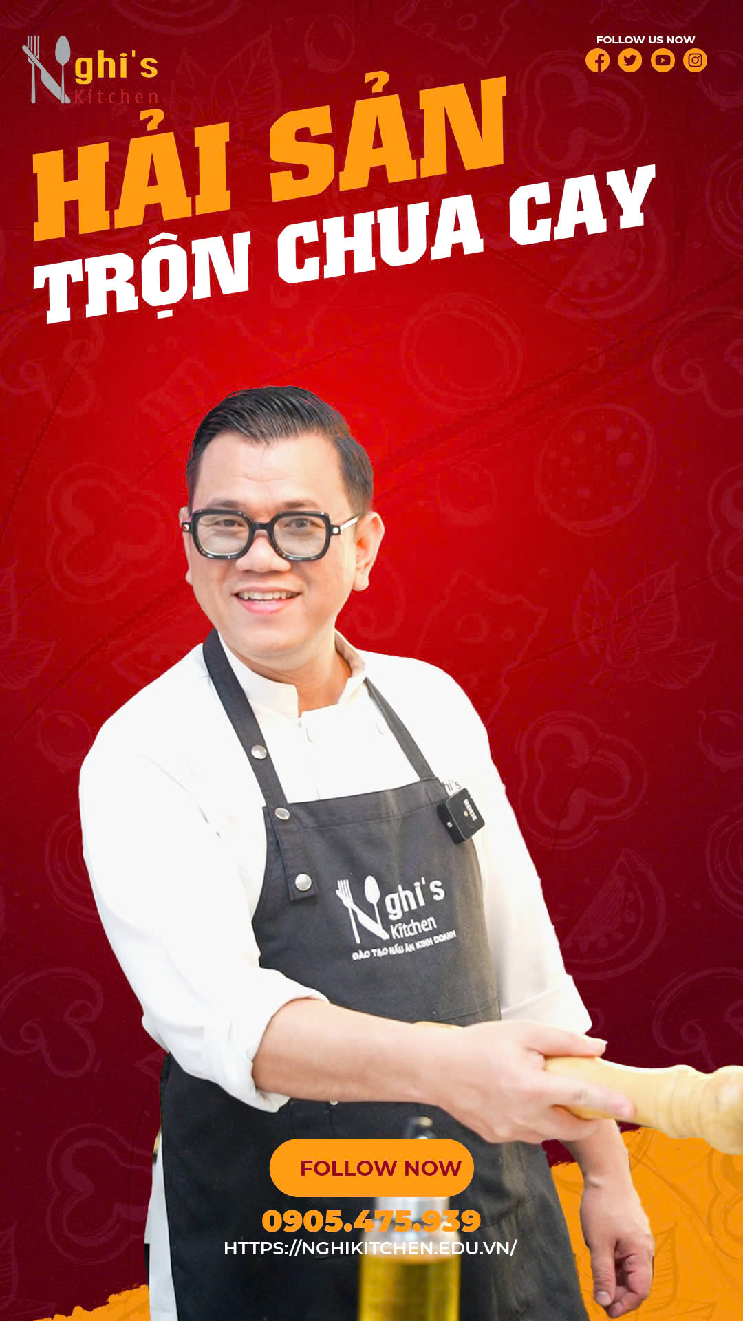 MV378 - KHÓA HỌC MÓN HẢI SẢN TRỘN CHUA CAY - Nghị Kitchen