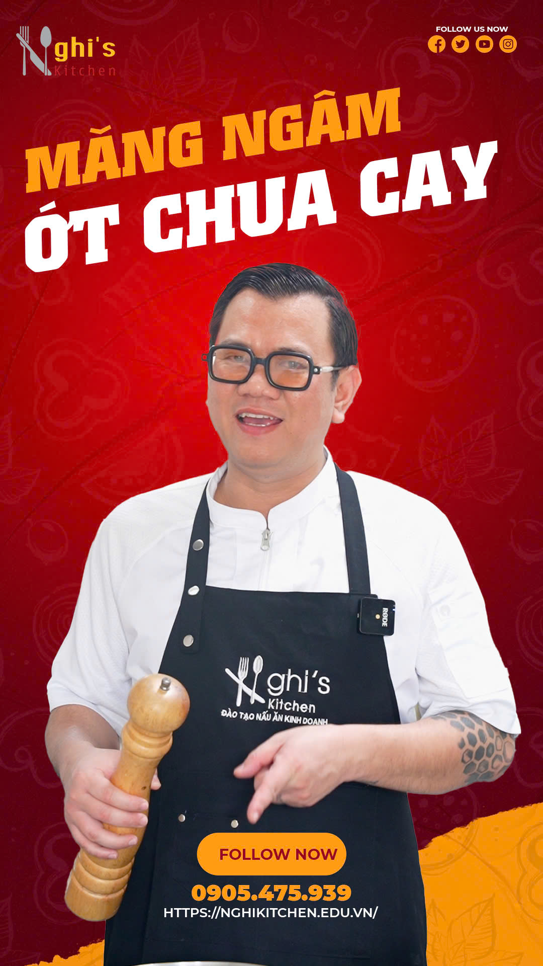 MV482 - KHÓA HỌC MÓN MĂNG NGÂM ỚT CHUA CAY - Nghị Kitchen